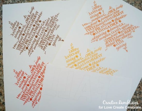 Printable Word Art Fall Banner - Lindi & Russ