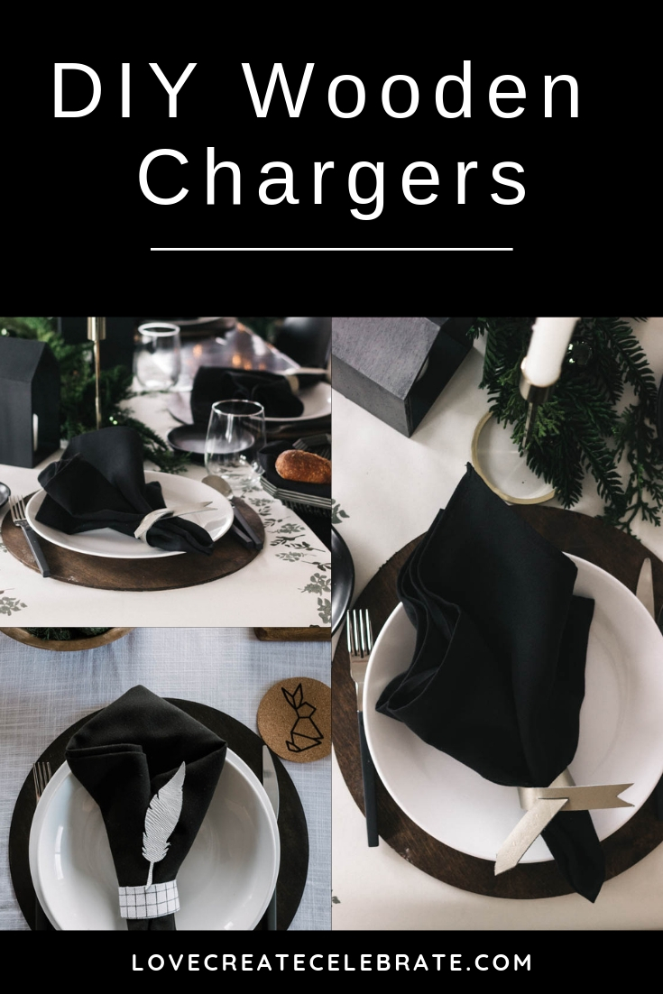 DIY Wood Chargers for any Tablescape [Reversible too!] - Lindi & Russ