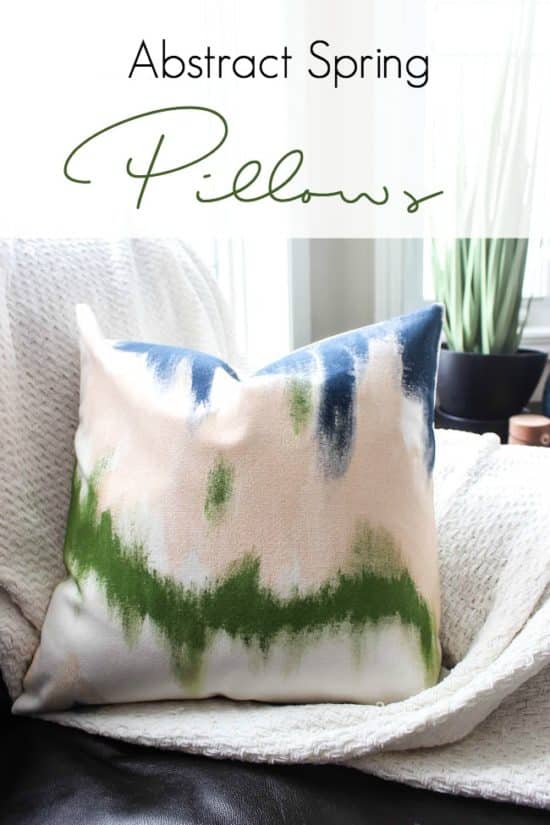 DIY Abstract Spring Pillows - Lindi & Russ