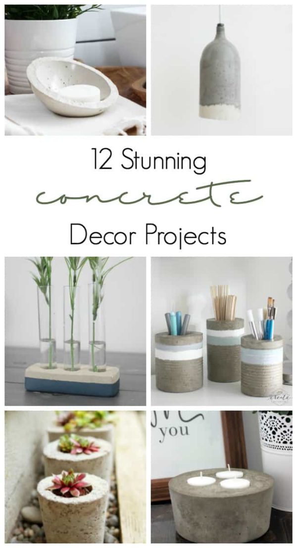 12 Stunning Concrete Decor Ideas | Love Create Celebrate