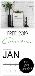 Free Printable Monthly Wall Calendars | Love Create Celebrate