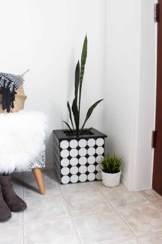 DIY Tiled Planter Boxes Made with Leftover Tile | Love Create Celebrate