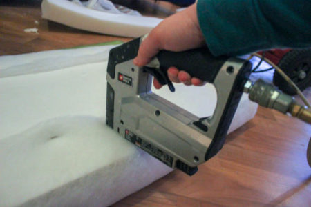 How to Upholster a Bench Seat - Lindi & Russ