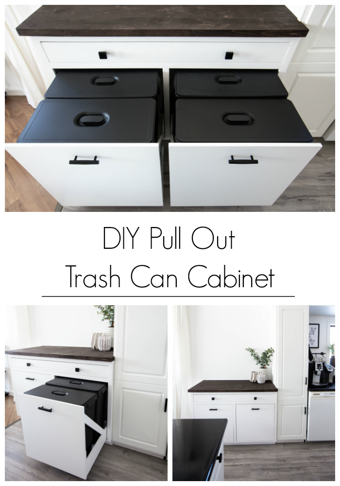 DIY Pull Out Trash Can Cabinet - Lindi & Russ