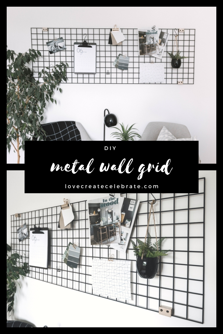 DIY Metal Wall Grid [for the home office] - Lindi & Russ