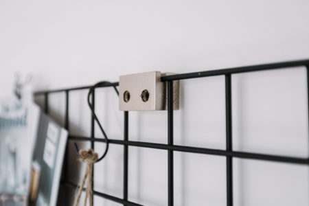 DIY Metal Wall Grid [for the home office] - Lindi & Russ