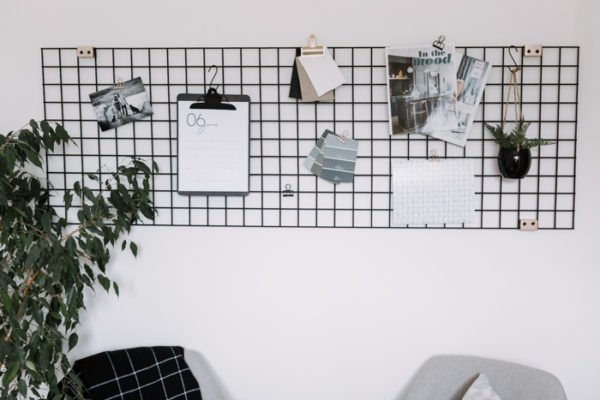 DIY Metal Wall Grid [for the home office] - Lindi & Russ