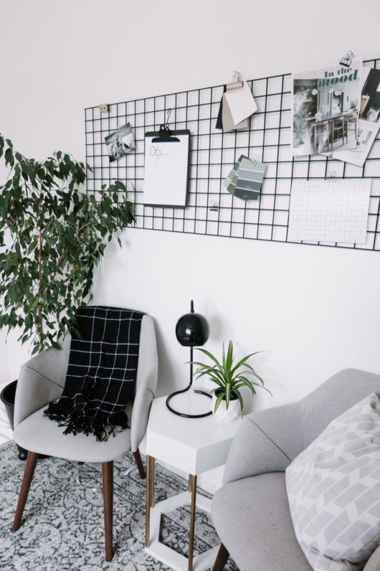 DIY Metal Wall Grid [for the home office] - Lindi & Russ