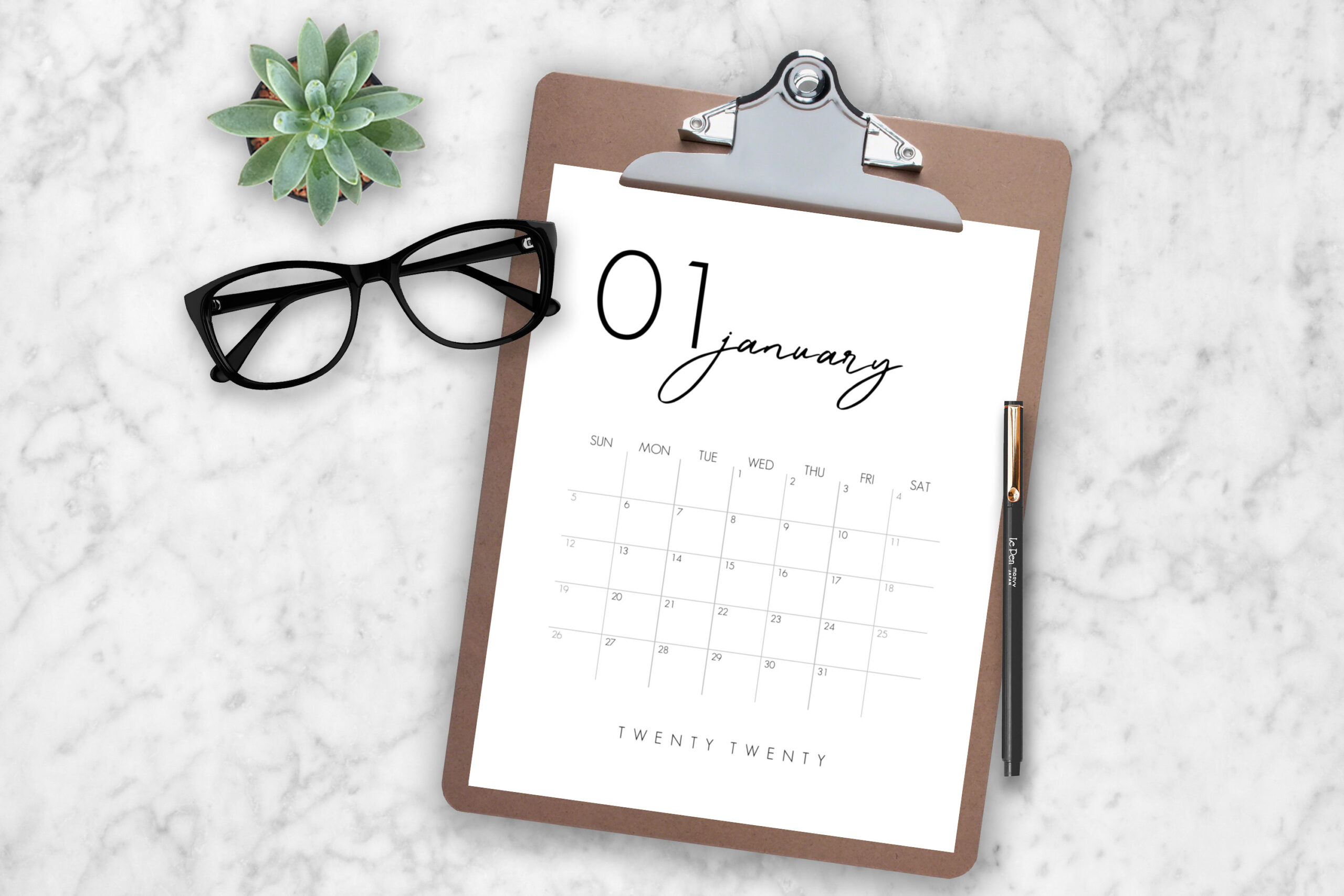 FREE 2020 Calendar Printable - Lindi & Russ