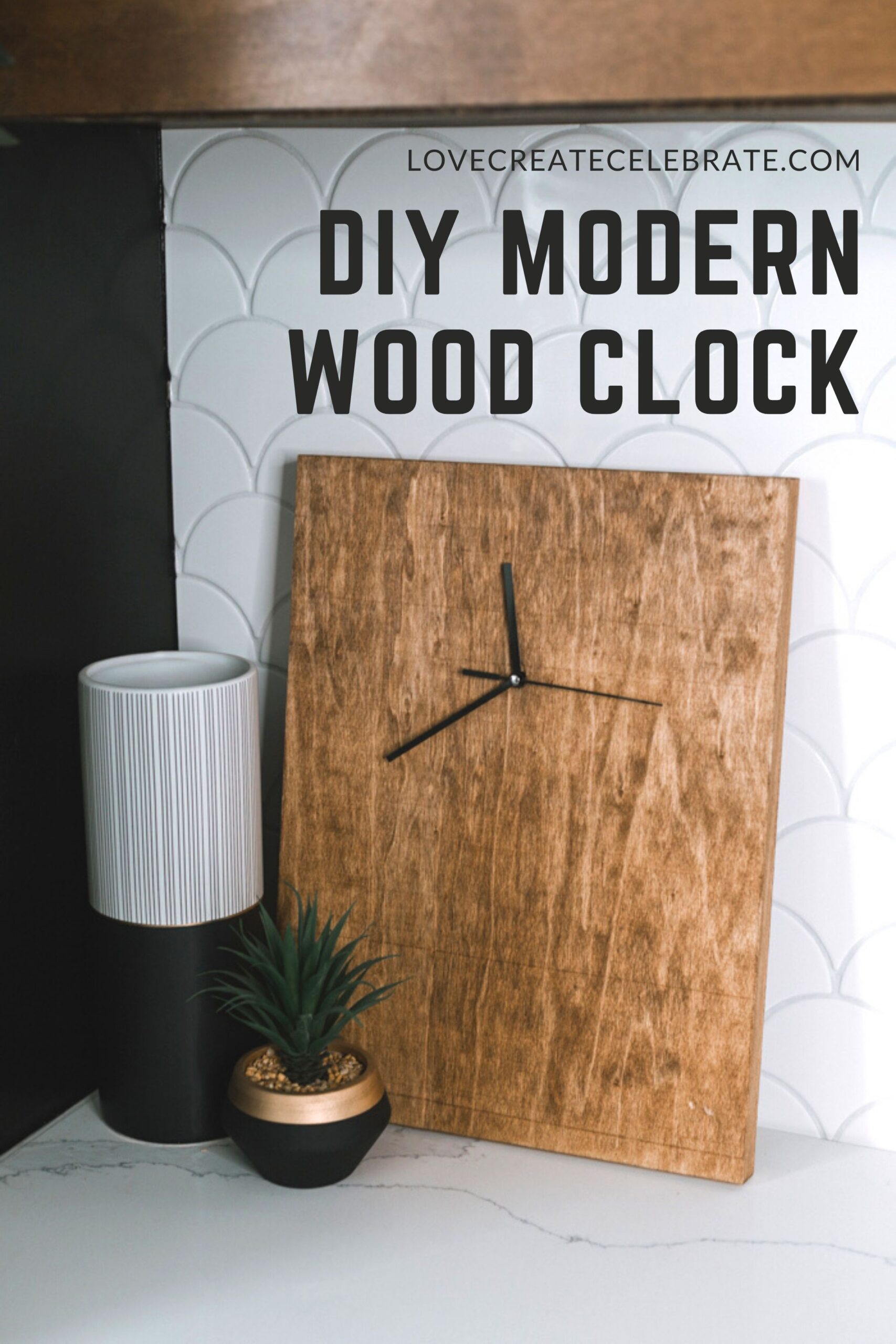 DIY Wood Clock - Lindi & Russ
