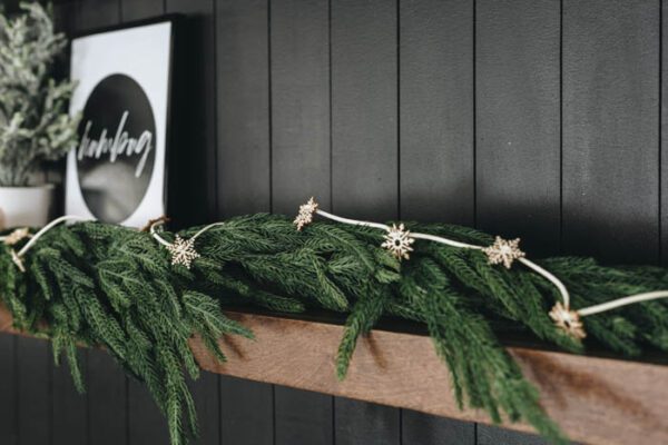 Easy Snowflake Garland DIY - Lindi & Russ