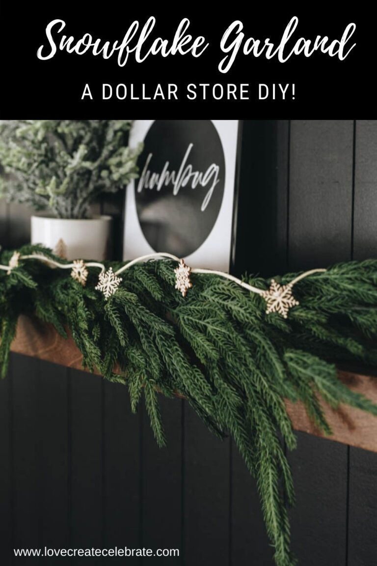 Easy Snowflake Garland DIY - Lindi & Russ