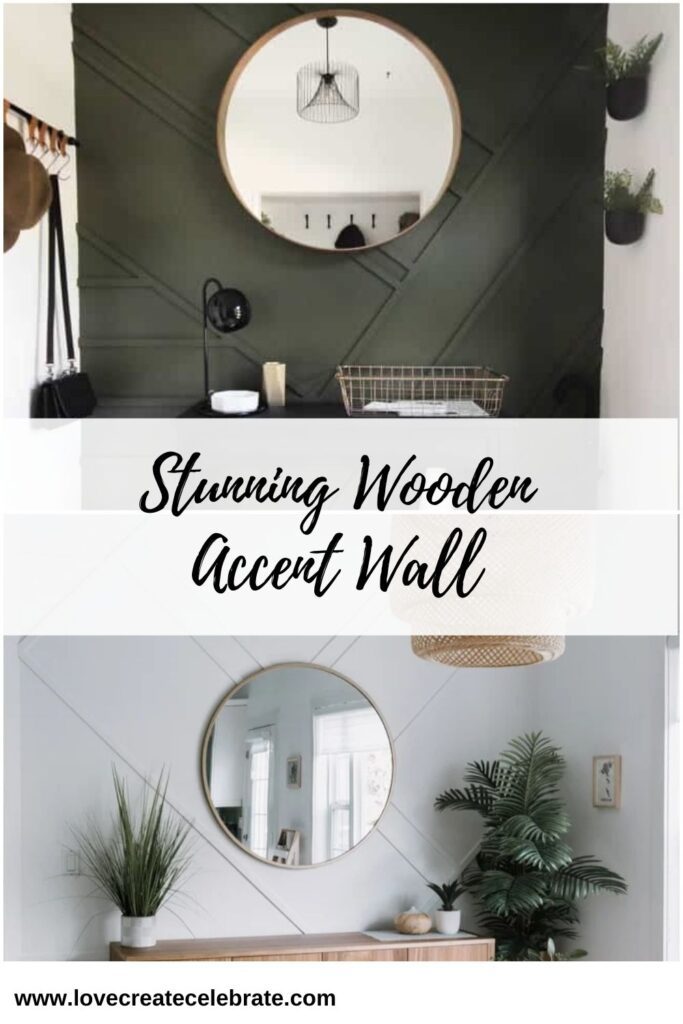 Stunning DIY Wood Accent Wall | Love Create Celebrate