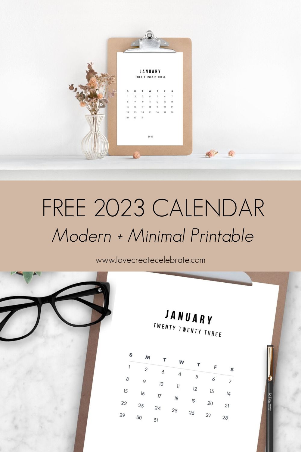 FREE 2023 Printable Calendar - Lindi & Russ